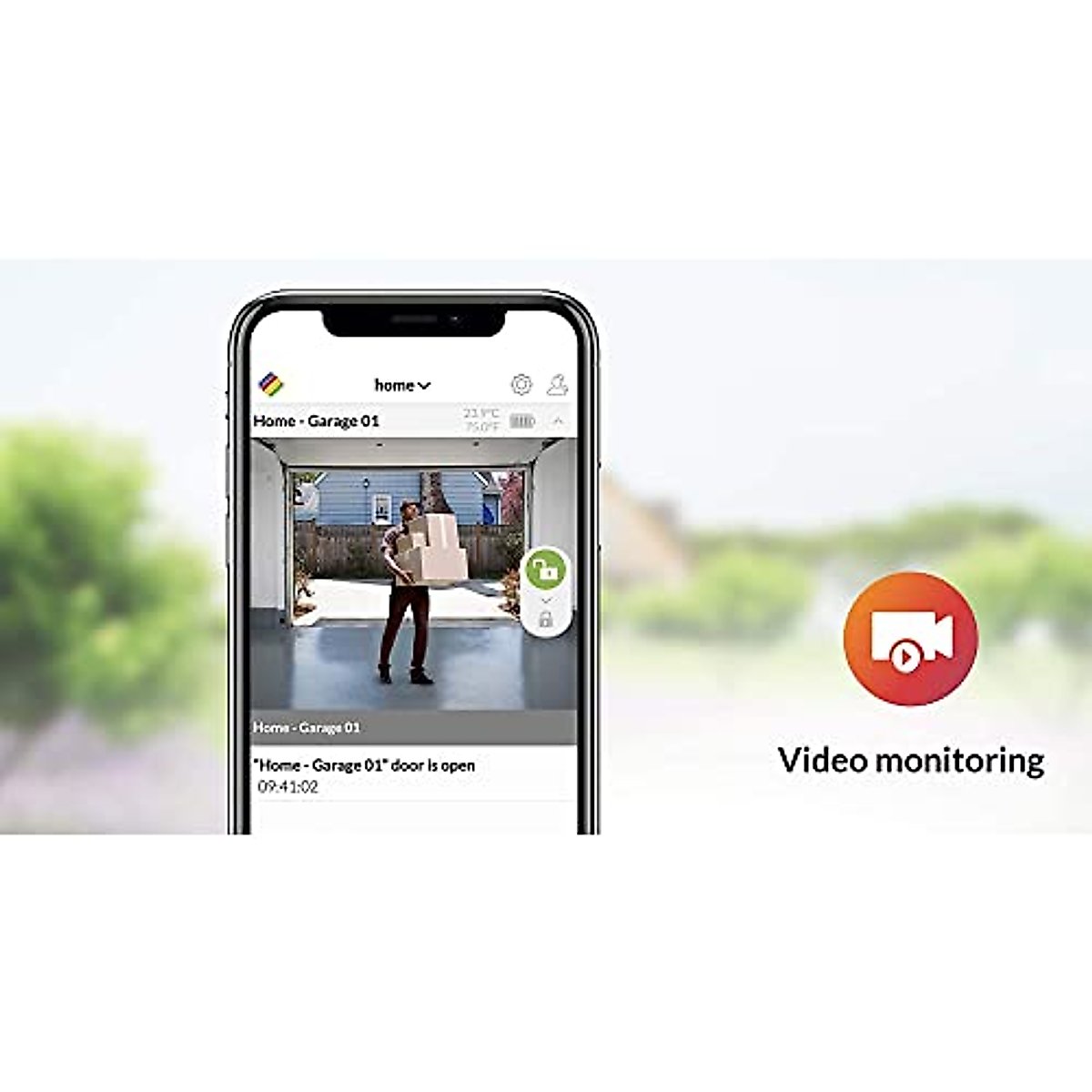 ismartgate LITE Smart Garage Door Opener Remote, APP Control, Compatible with Apple Homekit, Amazon Alexa, Google Assistant, IFTTT, Compatible with All Garage doors. Wireless sensor included.