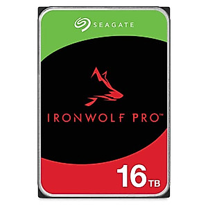 Seagate IronWolf Pro 16TB Enterprise NAS Internal HDD Hard Drive – CMR 3.5 Inch SATA 6Gb/s 7200 RPM 256MB Cache for RAID Network Attached Storage, Rescue Services - FFP g (ST16000NTZ01)