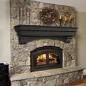 Pearl Mantels 497-60-20 Celeste Mantel Shelf, 60", Espresso Finish