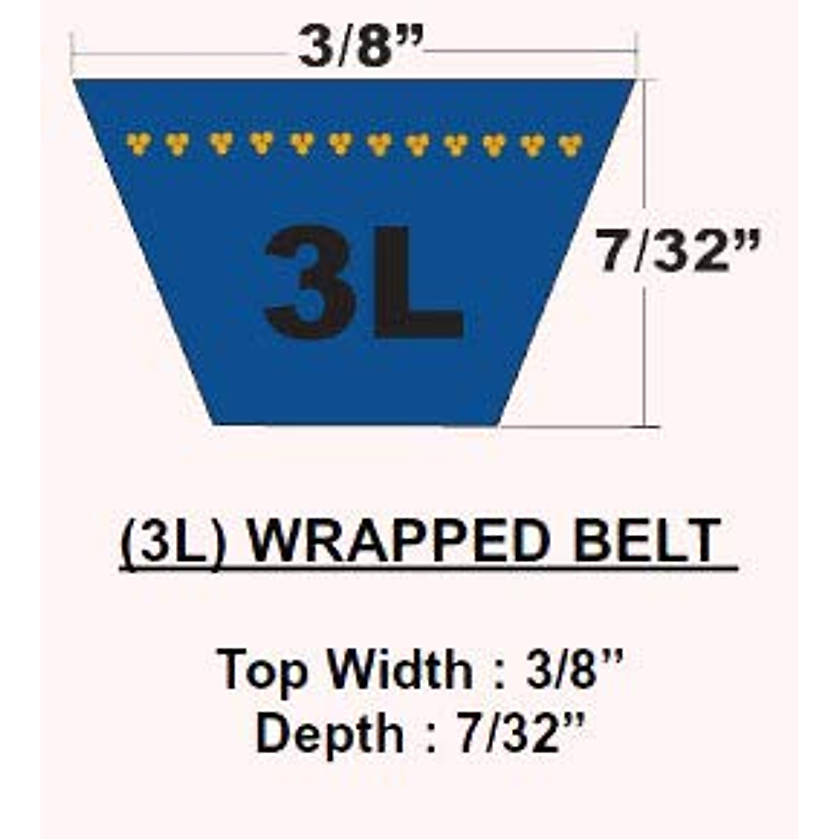 Transmission Drive V-Belt for Toro Lawn Mowers 91-2258, 912258