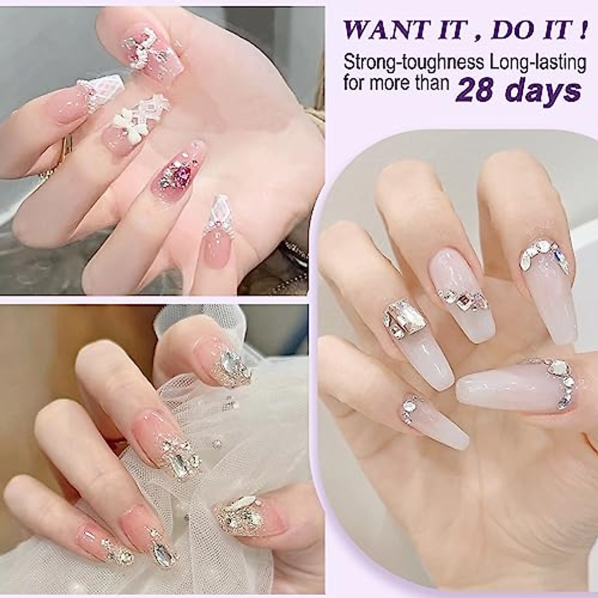 Acrylic Nail Kit, Acrylic Powder and Acrylic Liquid Monomer Set with Nail Prep Primer Top Coat Kolinsky Brush Nail Glue Tips Acrylic Nail Kit with Everything for Beginners