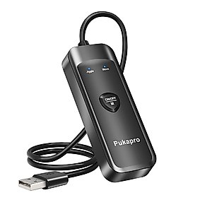Pukapro Mouse Jiggler Undetectable Mouse Mover Wiggler Driver-Free Automatic Mouse Shaker, Undetectable USB Mouse Jiggler with ON/Off Switch, Plug & Play- Black
