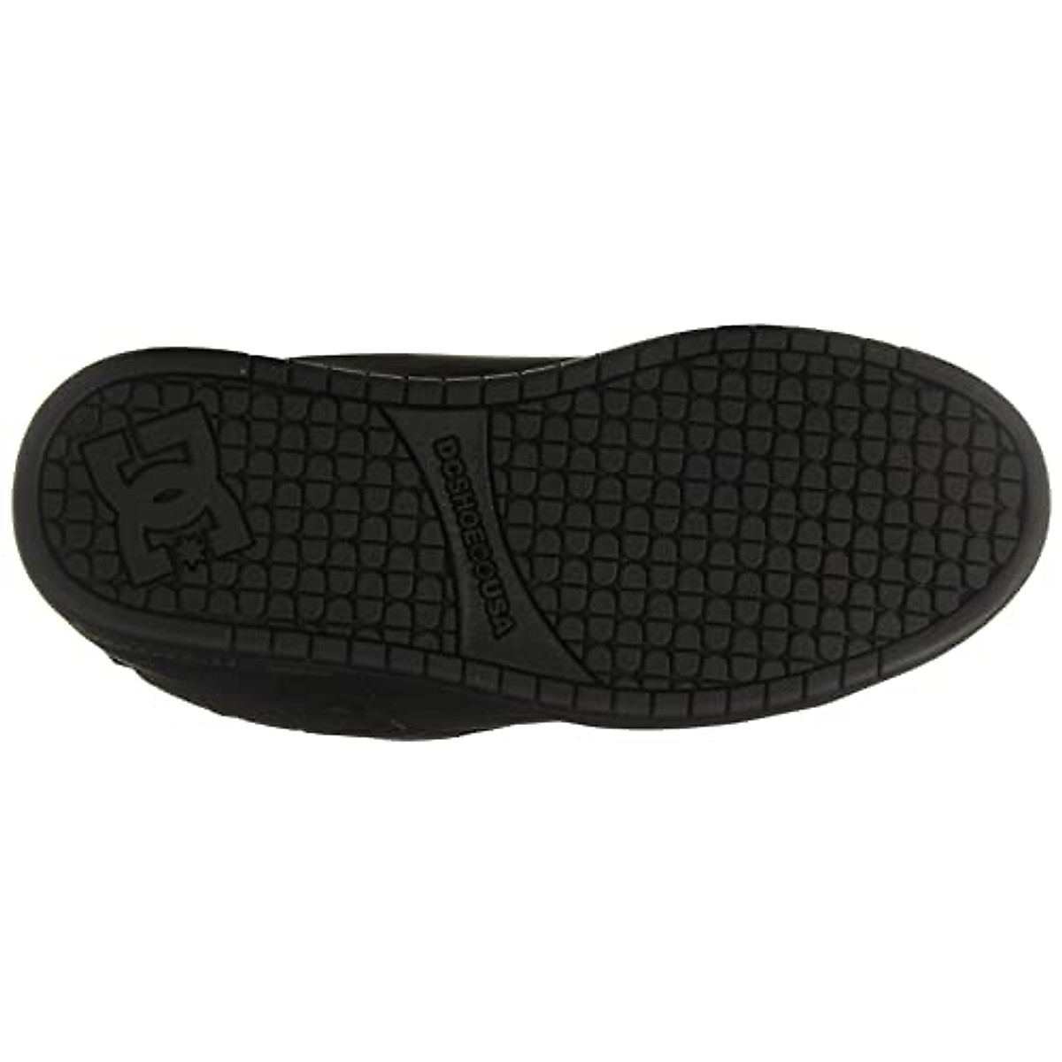 DC Men's Court Graffik Skate Shoe, Black/Black/Black, 9 D D US