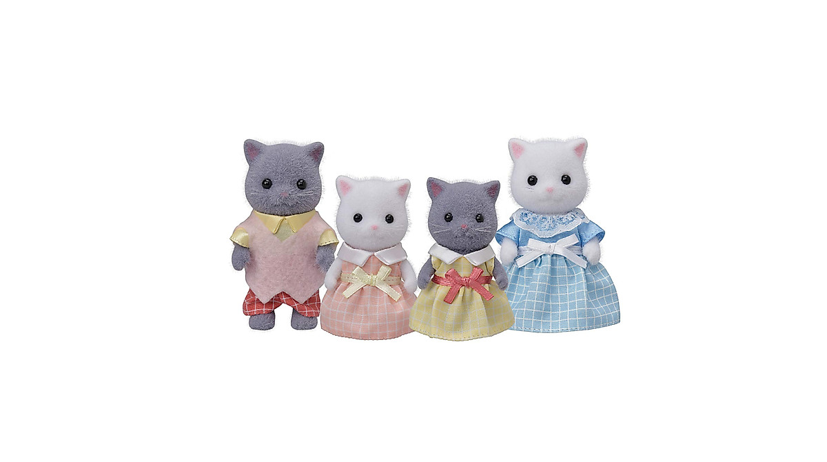 Calico Critters Persian Cat Family Set – Collectible Dolls for Kids 3+