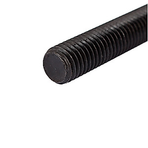 uxcell M10x70mm Grade 8.8 Fully Thread External Hex Cap Screw Fastener Bolt Black 5pcs