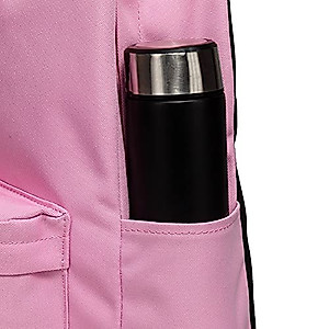 VASCHY School Backpack, Lightweight Water Repellent Backpack Men School Bag Women Children Boy Leisure for Girl School High School Teenagers College Business Travel, Pink, M, Backpacks Handbags