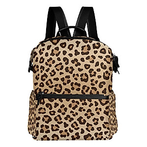 ALAZA Leopard Print Casual Backpack Lightweight Travel Daypack Student School Bag