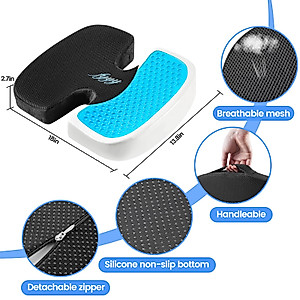 Fyyy Office Chair Cushion, car Cushion for Relieving Tailbone Pain, Back Pain. Comfortable Cushion for Men and Women in Office, Travel and Home