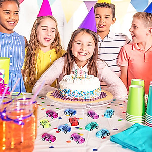 100 Pcs Mini Pull Back Cars Bulk Plastic Racing Vehicles Pull Back Car Friction Powered Small Racing Cars Playsets for Kids Birthday Christmas Classroom Prizes Goodie Bags Fillers Classroom Prizes