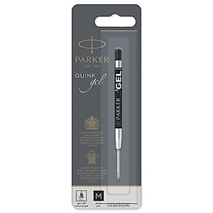 Parker Gel Ball Pen Refill Medium Nib, Black