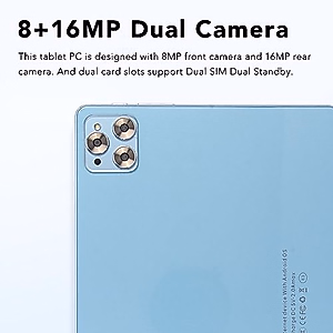 fannay 2 in 1 Tablet PC, 8GB RAM 256GB ROM Dual Speakers 2 in 1 Tablet for Work for Learning (US Plug)