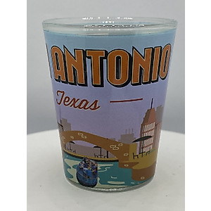 SAN ANTONIO Texas SHOT GLASS 2 OZ.