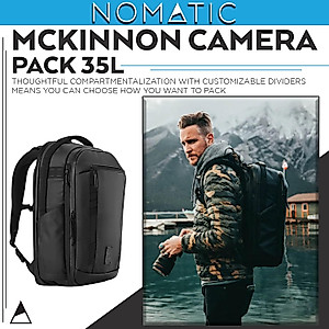 NOMATIC McKinnon Camera Pack- Travel Camera Bag by Peter McKinnon for Photographers, DSLR Camera Backpack for Men and Women