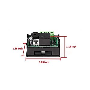 Digital Display Microcomputer Thermostat Temperature Controller Switch Temperature Sensor Microcomputer Thermostat for Air Conditioning System DC 24V
