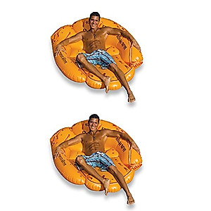 Swimline Giant Inflatable 62" Baseball Glove Swimming Pool Float (2 Pack)