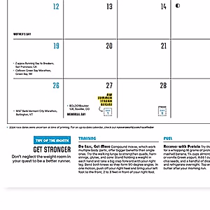 Runner's World 2024 Wall Calendar: Discover inspirational photography, training tips from the experts, motivational quotes, race dates and more!
