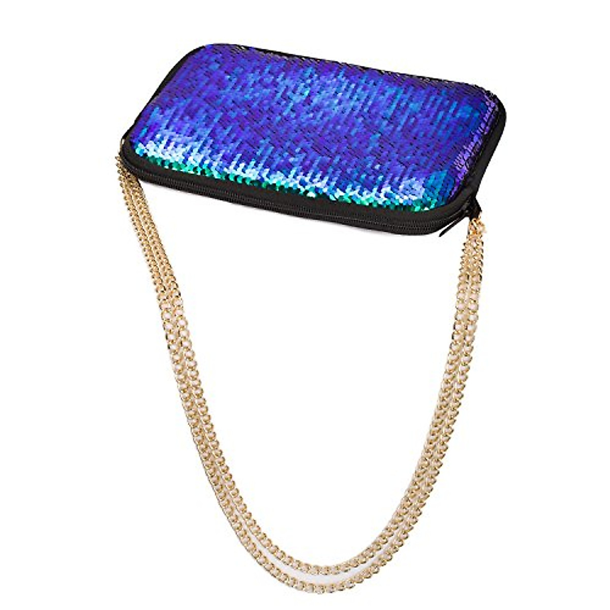 Crossbody Bags for Women Neoprene Clutch Purses Mermaid Sequin Bag Detachable Chain Crossbody Wallets - FUNLAVIE