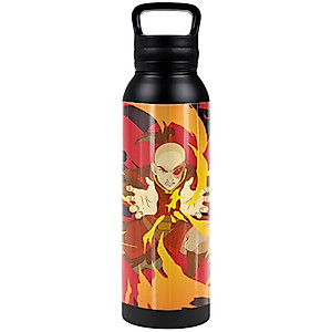 Avatar The Last Airbender OFFICIAL Avatar Zuko 24 oz Insulated Canteen Water Bottle, Leak Resistant, Vacuum Insulated Stainless Steel with Loop Cap