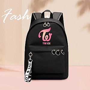 KAEFRA Casual Kpop Neｗ Twice Jeans Merch Backpack Bags Merchandise (KH003)