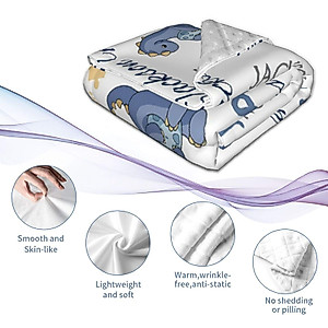 PFCNYMUA Personalized Baby Blankets for Boys with Name, Customized Dinosaur Baby Boys Blanket with Name for Baby Gifts Items 30x40 Inches