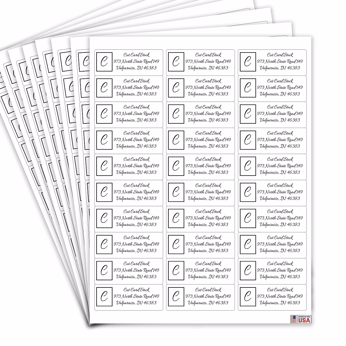 Personalized Return Address Labels - Simple Elegant Design - 240 Labels & 240 Envelope Seals Included - Made in The U.S.A.