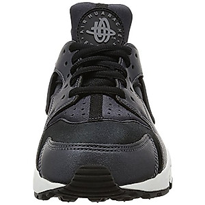 Nike Womens Air Huarache Run SE Running Trainers 859429 Sneakers Shoes (US 6.5, Metallic Hematite Black Dark Grey 001)