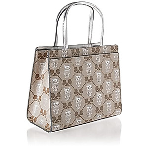 Karl Lagerfeld Paris Womens Hb Satchel, Almd/Khk/Slvr, One Size US