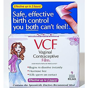 VCF Vaginal Contraceptive Film -- 9 Sheets - 2PC