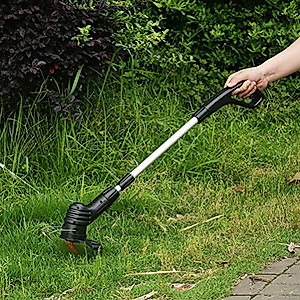Newooh Garden Tool,Cordless String Trimmer Cordless Rechargeable Grass Trimmer String Grass Trimmer for Garden Lawn Weeding