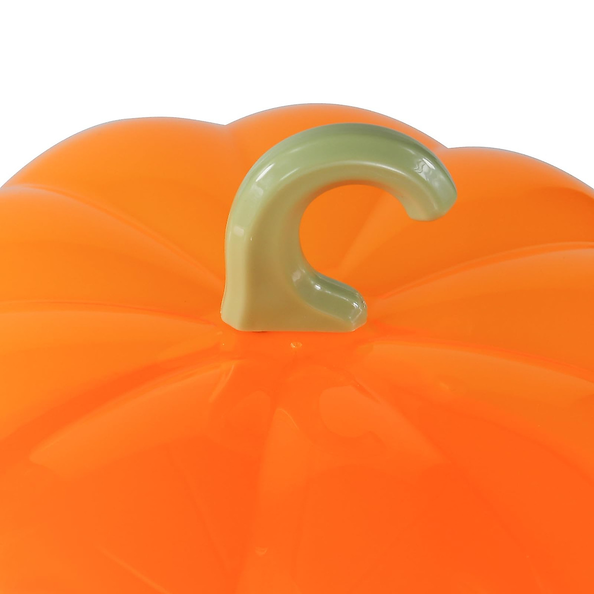 DIIRPPR 10 Inch Pumpkin Style Cake Carrier Keeper Stand with Handles and Lids Container for Transport Cake Holder Tray with Cover Round Cupcake Storage Kitchen Cooking Box ，Suitable for Halloween