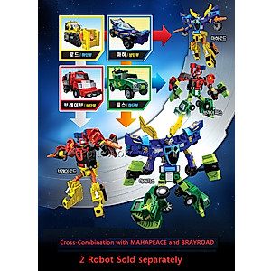 Hello CARBOT Season 5 MAHAPEACE Transforming Robot 2 Cars Combination (Single Product)