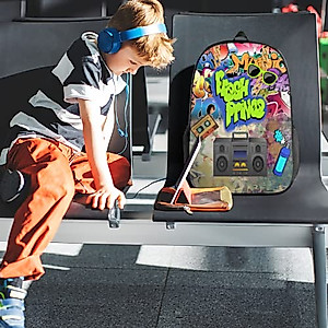 School Backpack /School Backpack Set The Fresh Prince Banner Photo Studio Graffiti Brick Wall Hip Hop Vintage Disco outdoor travel/leisure hiking backpack/suitable for boys and girls