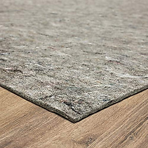 Mohawk Home 8' x 10' Non Slip Rug Pad Gripper 1/4 Thick Dual Surface Felt + Rubber Gripper - Safe for All Floors