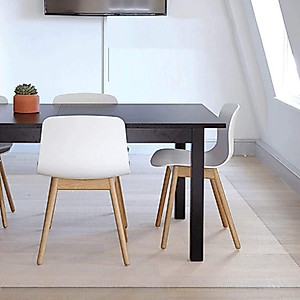 Clear PVC Desk Chair Mat Rectangular Vinyl Floor Protector Mat,Chair Mat-PVC Transparent Non-Slip Durable Floor Protector Mat for Office Home Hard Floor Carpet,1.5mm,80cm/100cm/120cm/140cm/160cm Wide,