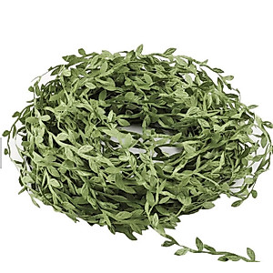 So Cal Pro Artificial Vines, Artificial Eucalyptus Leaf Garland DIY Wild Jungle Decorative Botanical Greenery for Birthday Baby Shower Home Wall Garden Wedding Party Wreaths (Green 252ft)