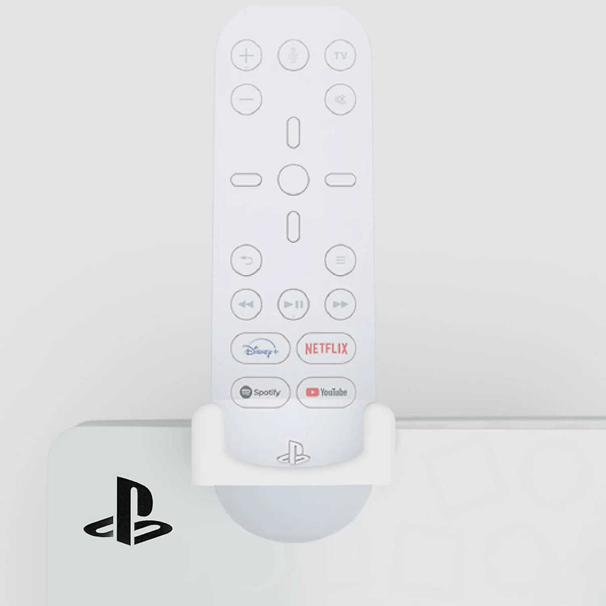 3D Cabin Product Compatible with PS5 Media Remote Controller Console Bracket Holder for PlayStation 5 White