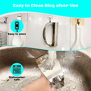 Garlic Press Rocker Set Bottle Opener Heavy Duty Stainless Steel Garlic Mincer Crusher Professional Kitchen Gadgets Garlic Chopper Silicone Peeler And Cleaning Brush