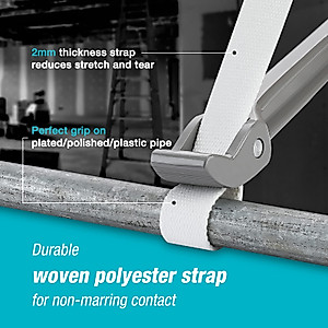 DURATECH Strap Wrench 12" Handle, Adjustable Nylon Strap Pipe Wrench, Oil Filter Strap Opener Wrench