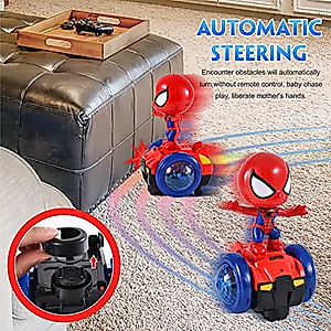 XEUOME Dancing Spider Robot Car Toys for Kids Men- 360° Spin Interactive LED Car with Lights and Music - Educational Electric Gift Toy Car Gifts for Boys Girls Toddlers 3 4 5 6 7 Years Old