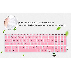 Keyboard Cover for HP Pavilion & HP Laptop 17 17z 17-cn 17-cp 17z-cp000 17-cp0010nr 17-cp0013dx 17-cp0025nr 17-cp0035cl 17-cp0076nr 17-cn1053cl cn0053 cn0273st cn0065cl cn0025nr Keyboard Skin, Pink