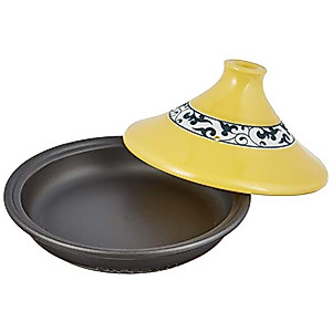 東洋セラミックス Yellow Arabesque ID-09-02 Tagine Pot, yelow