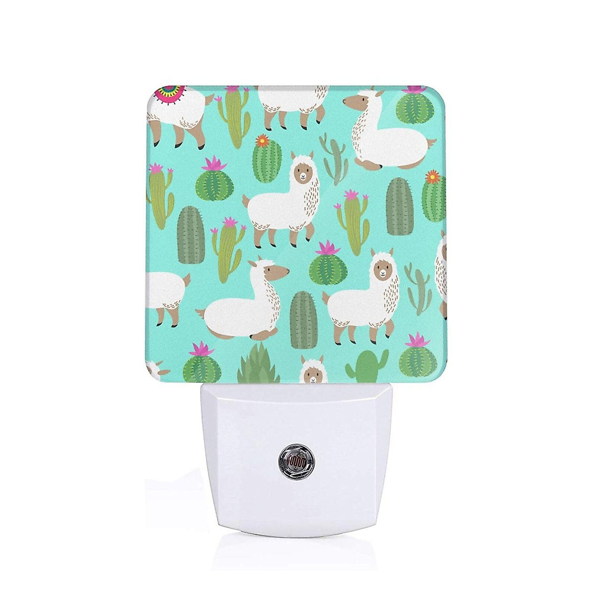 Cute Llama Baby Night Light Dusk to Dawn Smart Sensor,White Led Nightlight for Bedroom,Bathroom,Kitchen,Hallway,Stairs,Energy Efficient,Decor Desk Lamp