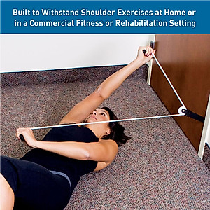 BodyMed Shoulder Pulley – at-Home Rehab System – Over-The-Door Physical Therapy Equipment – Recommended for Shoulder Exercises, Stretching, & Recovery After Surgery