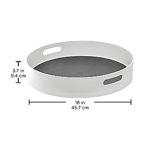 Copco Non-Skid Under-Sink Pantry Cabinet Kitchen Organizer, 18-Inch, White/Gray 2