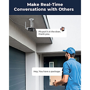 REOLINK Duo WiFi - 2K 4MP Outdoor WiFi Cameras for Home Security, Ultra-Wide Angle Security Camera, Color Night Vision, Person/Vehicle Detection, 2.4/5 GHz WiFi, Two-Way Audio, IP66 Waterproof