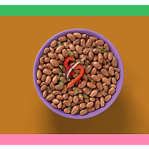 Fillo's Puerto Rican Pink Beans, Ready to Eat Sofrito Beans, 10 oz Pk of 6, Gluten-Free, Preservative-Free, Microwavable Meals, Non-GMO, Vegan, Plant Protein