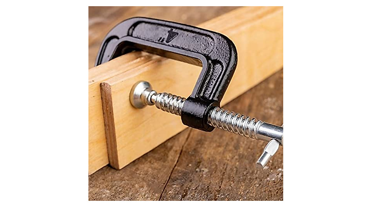 6 PCS Heavy Duty C-Clamps for Woodworking & Welding