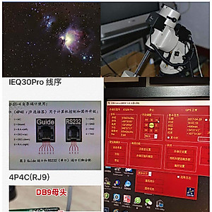 Suamdoen Ioptron Equatorial Telescope Control Cable Smart Eq Pro IEQ30pro USB RS232 Adapter to 4p4c RJ9 Connector FT231XS Upgrade Control Console Cable Compatible ASCOM ZEQ25 EQPro Mounts (3.2 feet)
