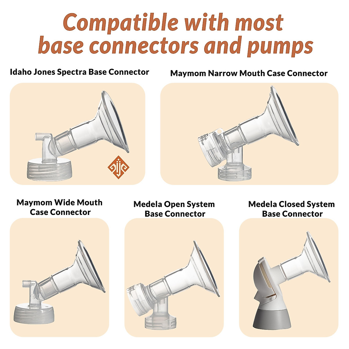 Idaho Jones Pump in Comfort Bundle: Flange Inserts & Cushy Silicone Flanges for Breast Pumps - Optimize Your Pumping Experience!
