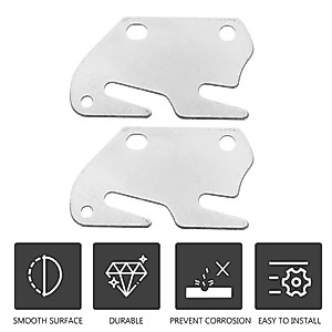 SOLUSTRE 2Pcs Bed Frame Brackets Adapter Headboard Bracket Bed Rail Fitting Bracket Headboard Attachment Bracket Furniture Connector